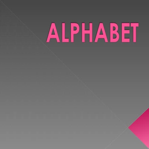 Alphabet | PPT