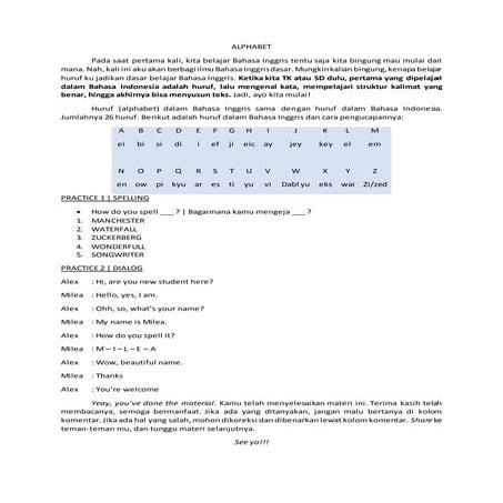 Alphabet (doc) | DOCX