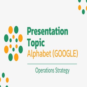 Alphabet | PPTX | Operating Systems | Computer Software and Applications