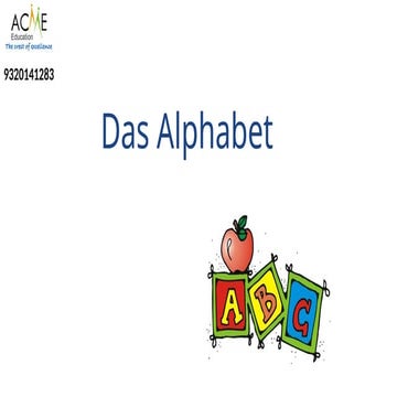 German language learn alphabets easily and simple to understand | PPTX