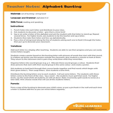 Alphabet class-decoration | PDF