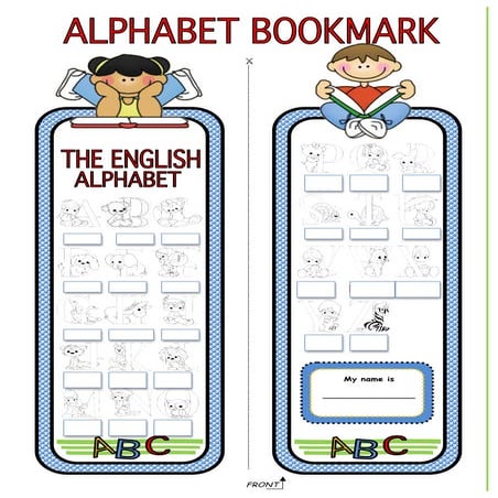 Alphabet bookmark | PDF