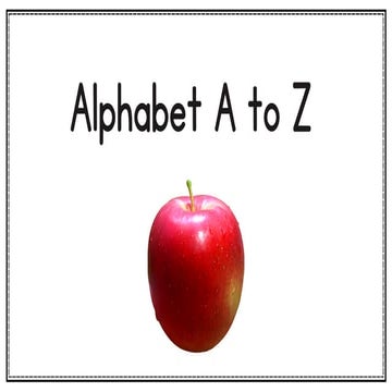 Alphabet Education Presentation interesting for lesson with kids | PDF