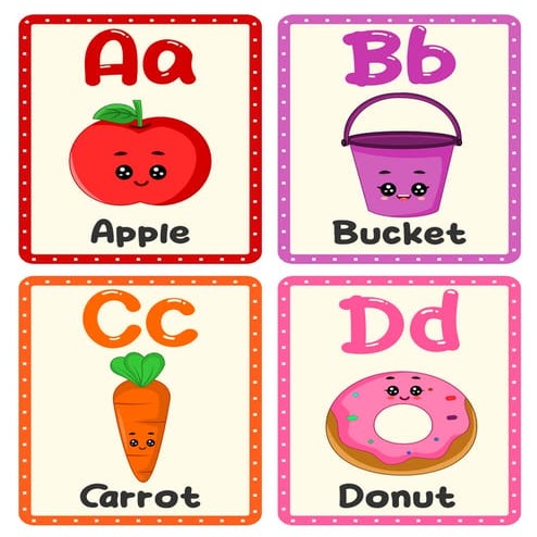 Alphabet flashcards for kids.pdf, English | PDF