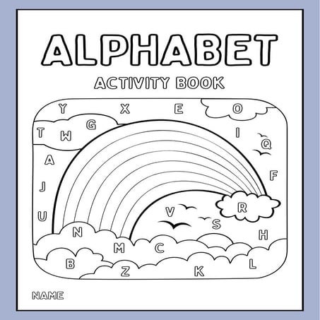 Alphabet A to Z Coloring Worksheet Set.pdf