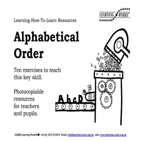 Alphabetical Order Book | PDF