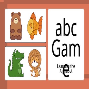 Alphabet Interactive Game for kids at school | PPTX