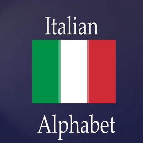 Alphabet italian | PPTX