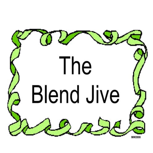 Alphabet Jive Blends | PDF