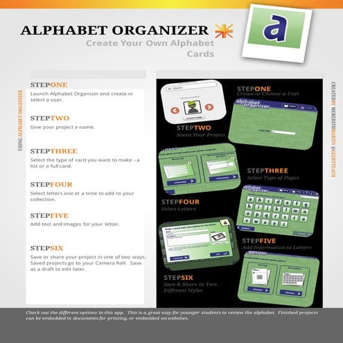 Alphabet Organizer App Tutorial | PDF