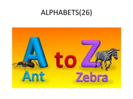 Alphabets with Pictures for Kids | PPT