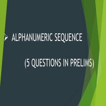 Alphanumeric series asked in competitive exams in India, easy approach ...