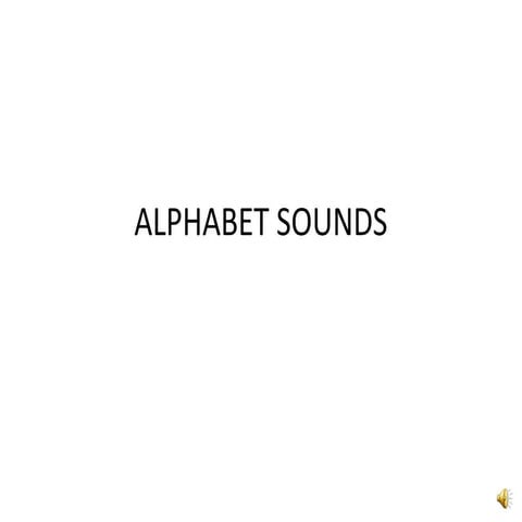 Reach Alphabet sound cards recorded | PPT