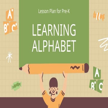 Alphabets Quiz-Learning Alphabets for Pre K | PPTX