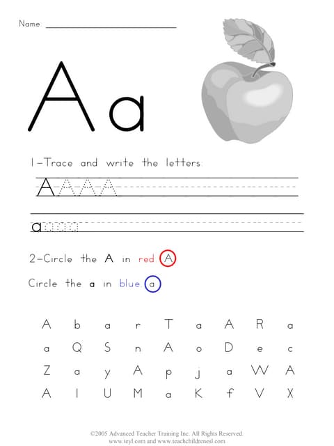 Alphabet writing 1 | PDF