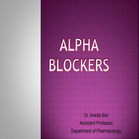 Alphablockers | PPTX