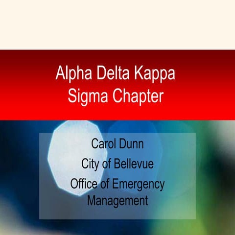 Presentation to Alpha Delta Kappa Honor Society | PPTX