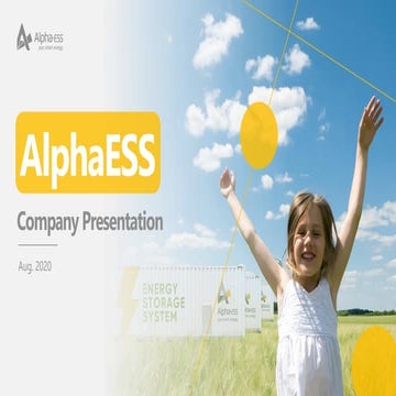 AlphaESS company presentation | PDF