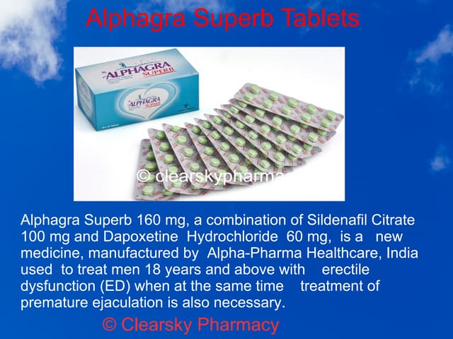 Super Tadalista Tablets (Tadalafil and Dapoxetine Combination Tablets ...