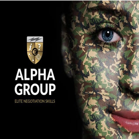 Alpha Group Negotiation Skills Brochure | PPT