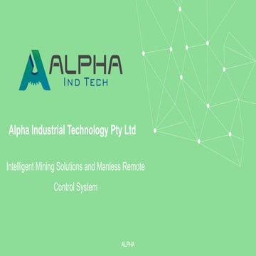 英文版Alpha industrial technology pty ltd | PPTX