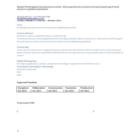 Global Fixed Assets | DOCX | Business Accounting & Finance | Business