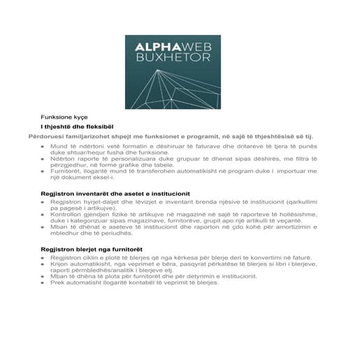 ALPHA WEB BUXHETOR | PDF