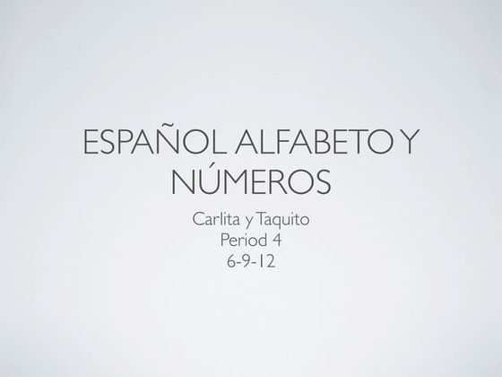 Presentaciones en español | PPT