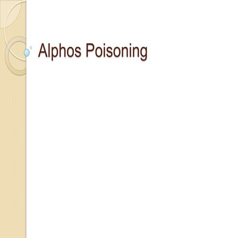 Alphos poisoning demo | PPTX