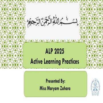 ALP presentation . Active learning practice | PPTX