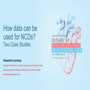 How data can be used for NCDs? Case Studies | PPTX | Healthcare ...