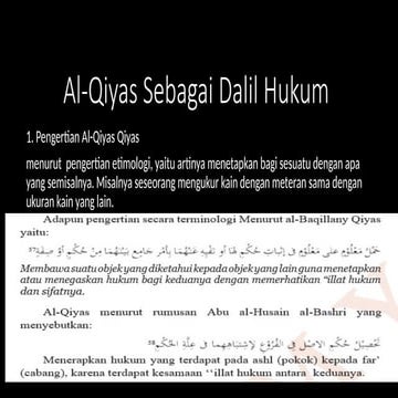 Al Qiyas sebagai dalil hukum dalam iislam.pptx