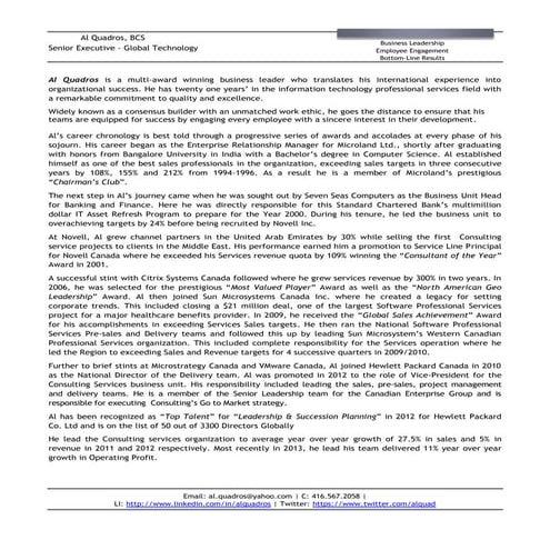 Executive Profile 2014 | PDF