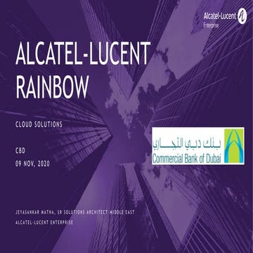 Alcatel Lucent Rainbow | PDF