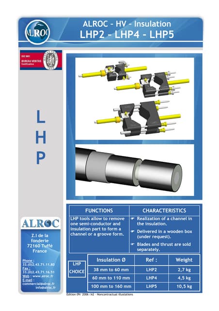 Alroc LHM Peelable Semi Conductor - Alroc Screen Scoring Tools | PDF