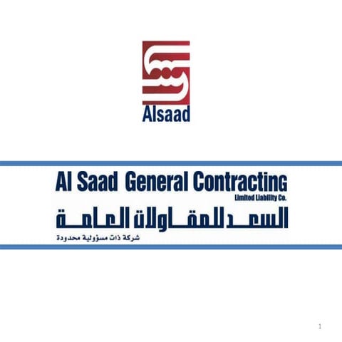 Al saad general contracting | PPTX