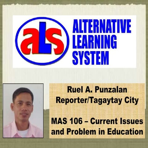 alternative learning system (als) | PPTX
