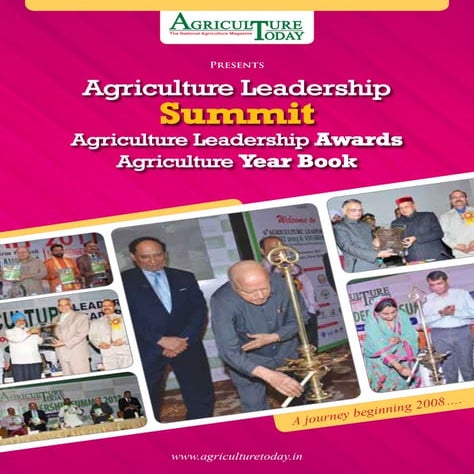 Agriculture Leadership Summit Recommendations 2008 Onwards | PDF