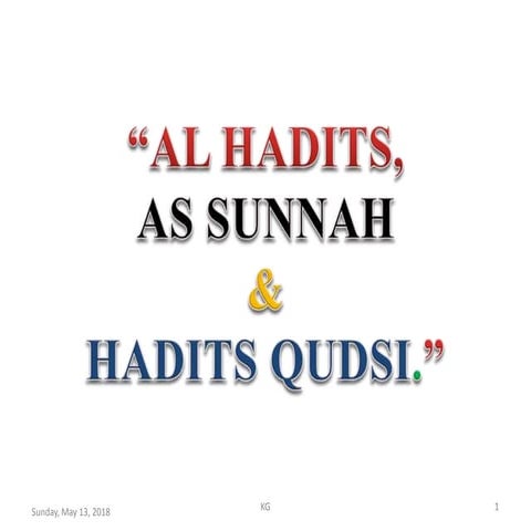Al sunnah | PPTX