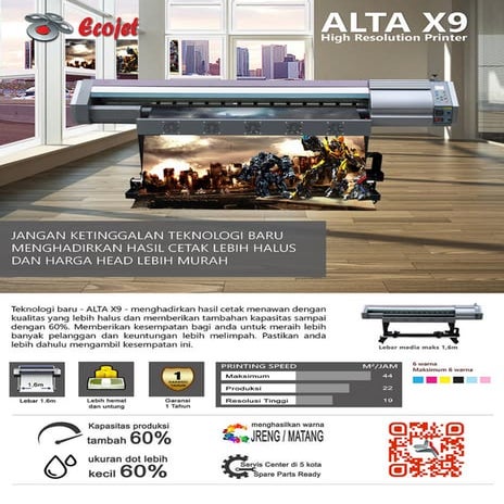Mesin Digital Printing Alta x9 | PDF