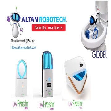 Giddel Toilet Cleaning Robot and uvFreshr UVC Disinfection Lights for ...