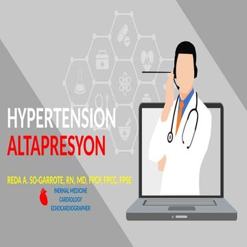 ALTAPRESYon management adults guidelines tagalog | PPTX