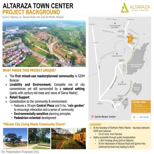 Altaraza Town Center by Ayala Land | PDF