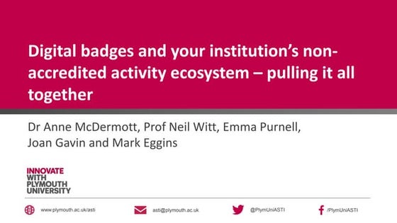 A guide to digital badges | PPT