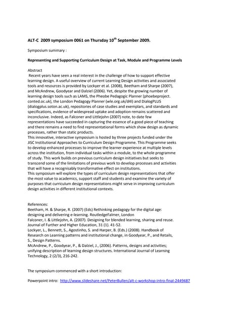 Decker Walker's curriculum model (1971) | PPTX