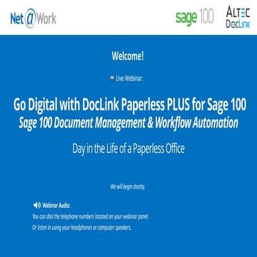 DocLink Paperless PLUS for Sage 100 | PDF
