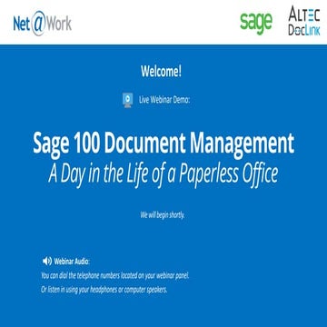 Sage 100 Document Management by Altec | PPT