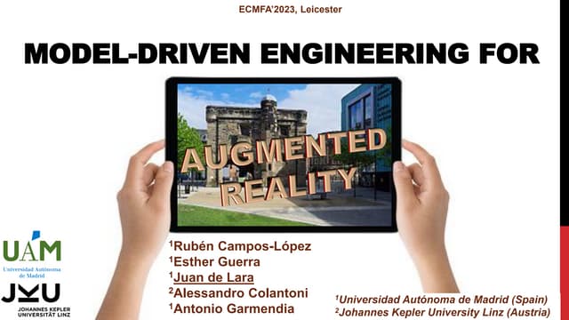 Model Driven Engineering For Ar Ppt 3142