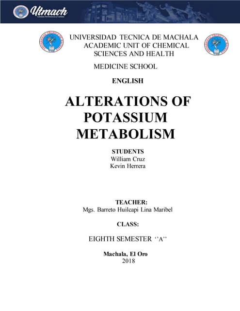 Potassium algorithm | PPT