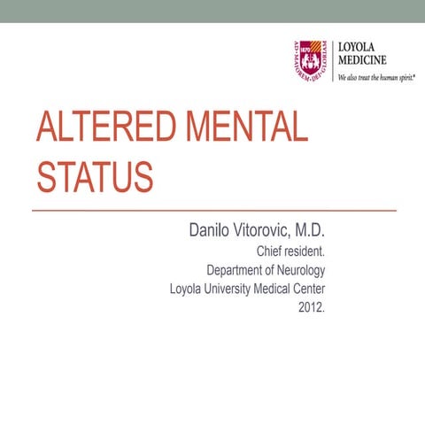 Altered Mental Status | PPTX